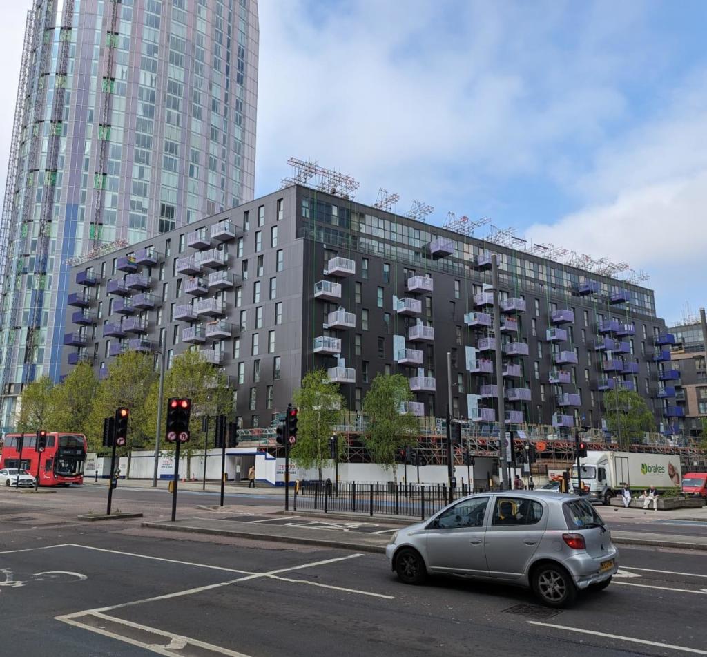 Opal, Ruby & Amber Court, Stratford reclad | Valcan Projects